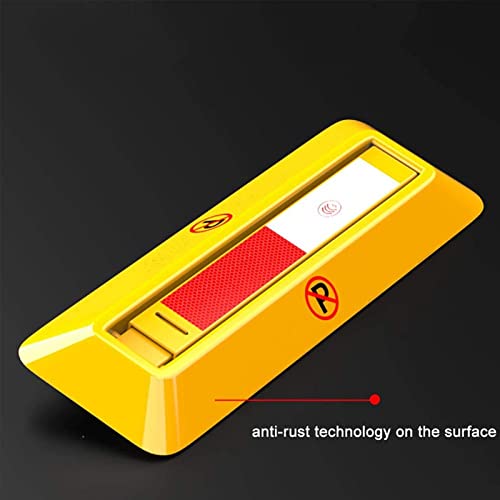 SKIHOT Parking Space Lock,Folding Parking Barrier,Car Parking Pole Triangular,Manual Parking Blocker,Lockable Parking Barrier,Heavy Duty Parking Security Bollards,60cm