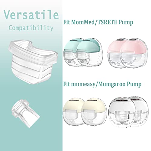 TOVVILD Duckbill Valve Silicone Diaphragm 4pcs, Suitable for S21/S23/S18 Wearable Breast Pump, Compatiable with MomMed/TSRETE Breast Pump Accessories Replace