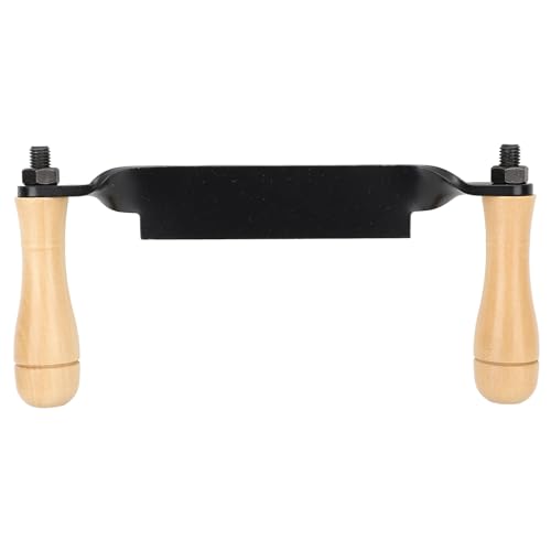 Professional Draw Shave Tool, Ergonomic Design with Comfortable Grip, Sturdy Iron and sturdy Wood Handle, Ideal for Woodworking and Bark Removal (Straight Type)