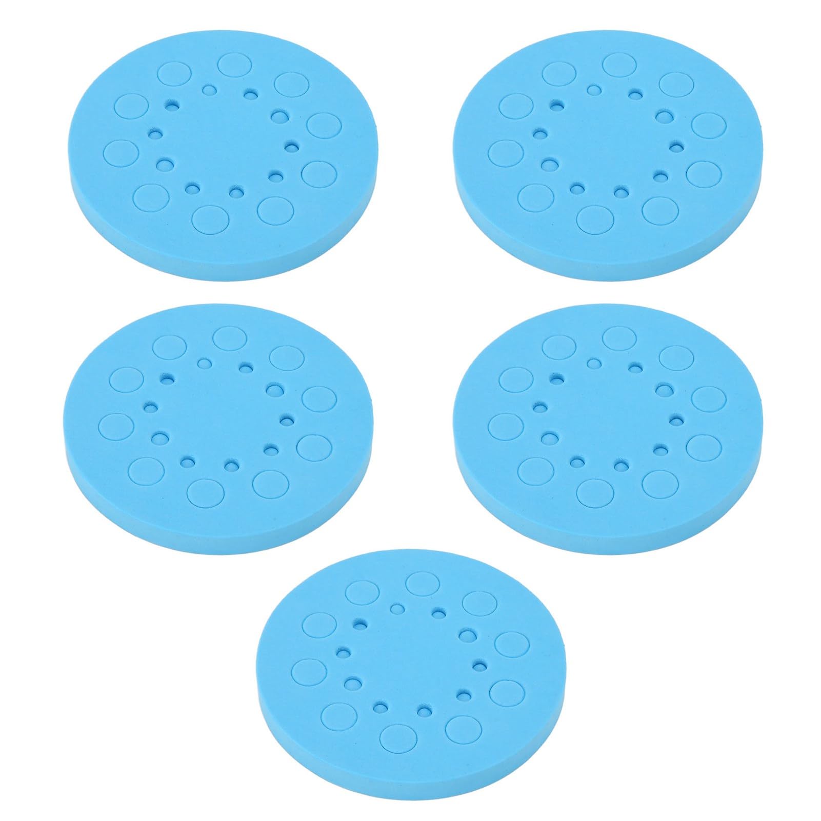 Round Foam Test Tube Rack Floating Centrifuge Tube Holder Water Bath School Laboratory (Blue 20 Holes)