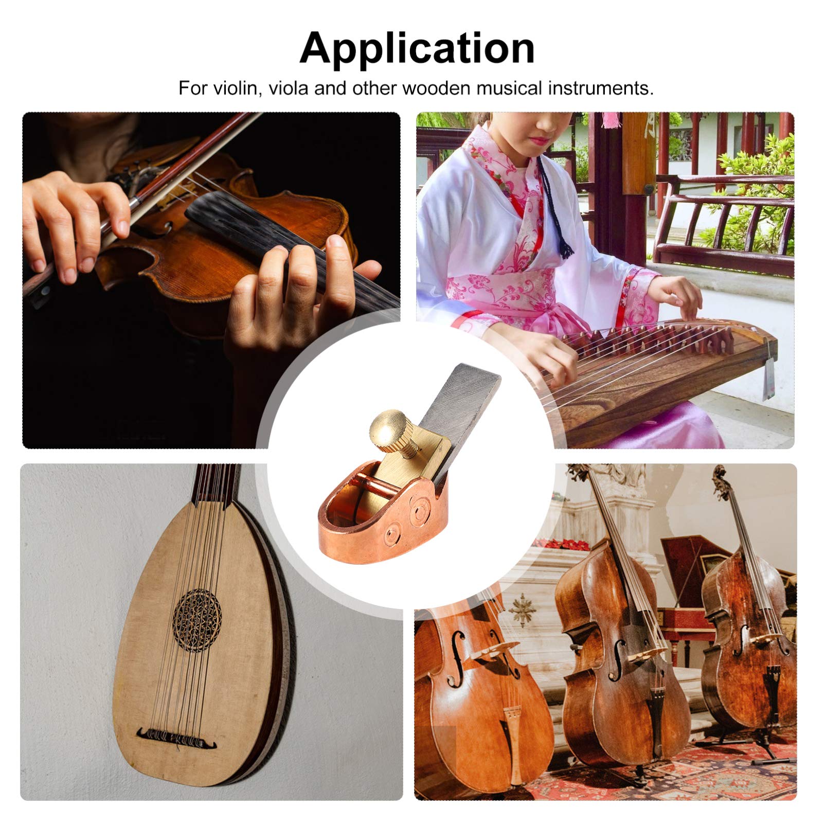 generic Violin Maker Hand Tool Luthier Hand Planer Tool Mini Woodworking Hand Planer Tool for Musical Instrument