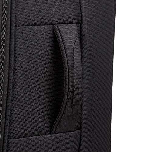 SwissGear 4010 Softside Luggage with Spinner Wheels, Black, Checked-Large 27-Inch