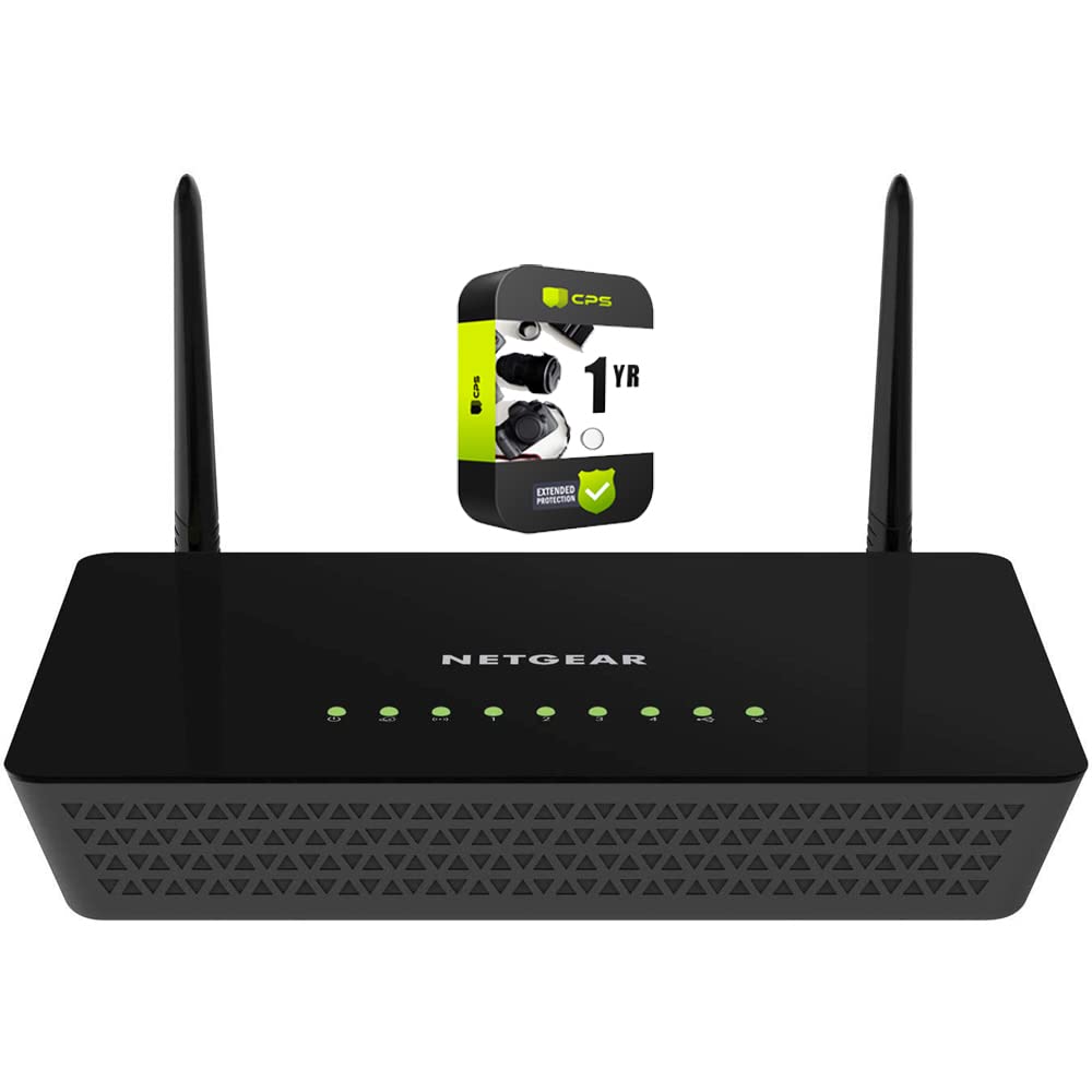 Netgear R6220-100INS AC1200 Dual-Band Long Range WiFi Router 1.2Gbps R6620 Bundle with 1 YR CPS Enhanced Protection Pack (Renewed)