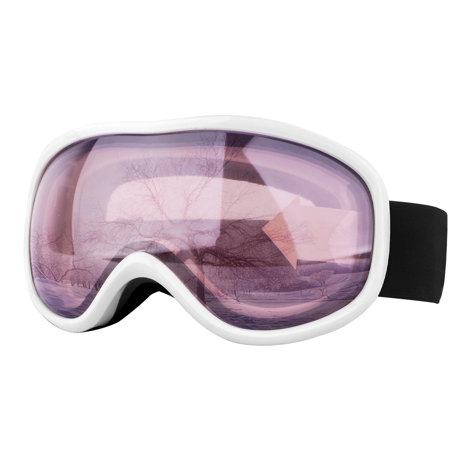 GGBuy Ski Goggles OTG Design Snowboard Goggles UV400 Protect Eyewear Overall Lenses Anti-Fog Windproof Outdoor Snow Sport Glasses