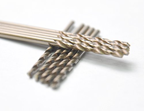 OXTUL 10PCS,5/64",HSS General Purpose Heavy Duty Jobber Length Cobalt Twist Drill Bits,ideal for drilling on mild steel, copper, Aluminum, Zinc alloy etc.