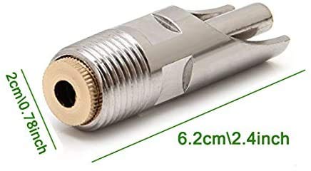MIZORLIE Stainless Steel Pig Waterer,NPT 1/2" Automatic Pig Nipple Drinker Feeder Waterer(Pack of 5)