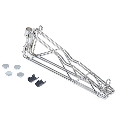 Nexel 18" Adjustable Single Wire Shelf Bracket, Chrome Finish