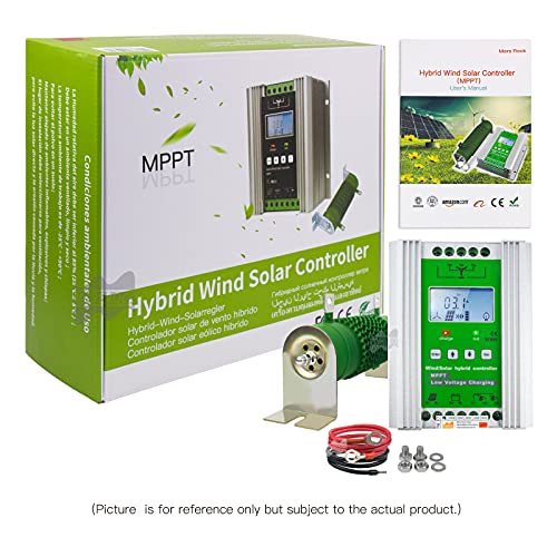 Original Factory 1400W 12V/24V Off Grid MPPT Wind Solar Hybrid Charge Controller Design for 0- 800W Wind with 0- 600W Solar Panel system with Booster Function and Dump Load