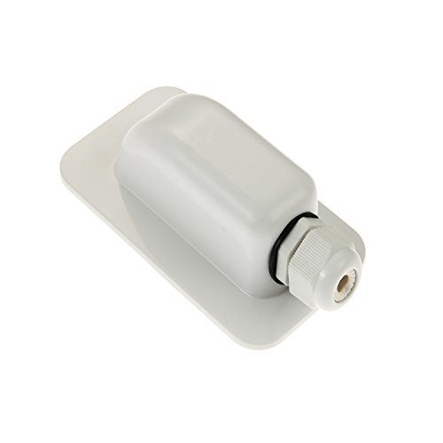 Link Solar ABS Single Cable Entry Gland Weatherproof Curved Cable Connector for All Cable Types 2mm² to 6mm² for Rv, Campervan, Boat