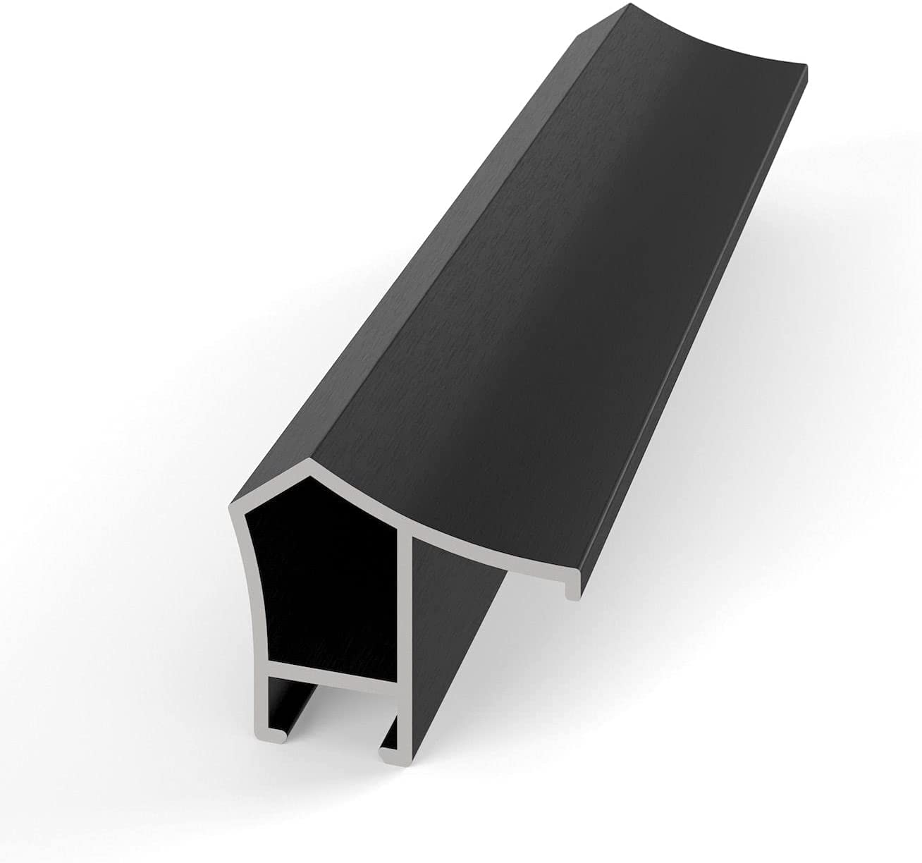 Frame My TV Deco TV Frames Alloy Scoop - Anodized Black Bezel Compatible ONLY with Samsung The Frame TV (75", Fits 2021-2024 Frame TV)
