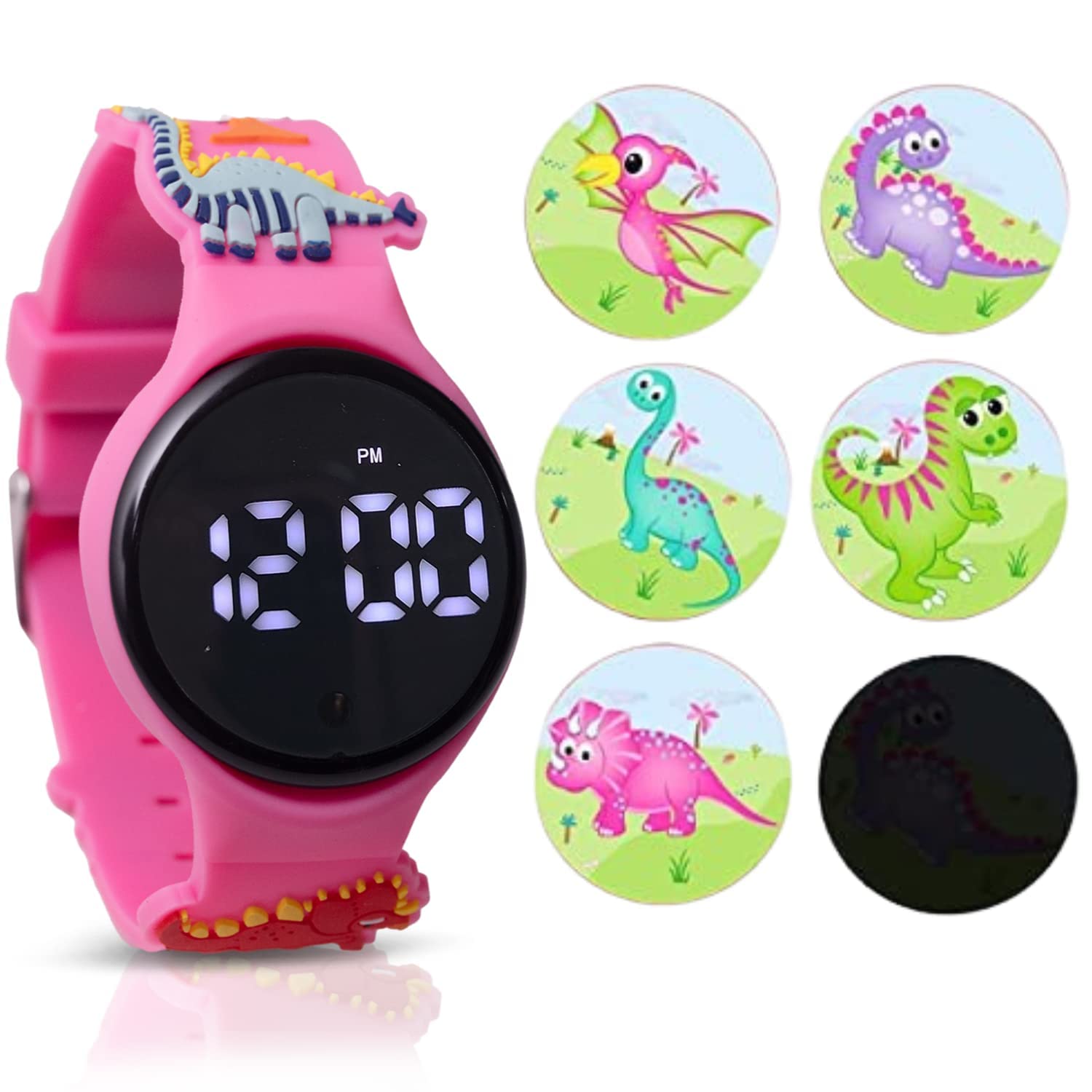 Potty Training Magic Stickers with 3D Potty Training Watch | Potty Training Watch for Girls | Potty Training Watch for Boys with Alarm | Potty Training Stickers You Pee On | Toddler Potty Training