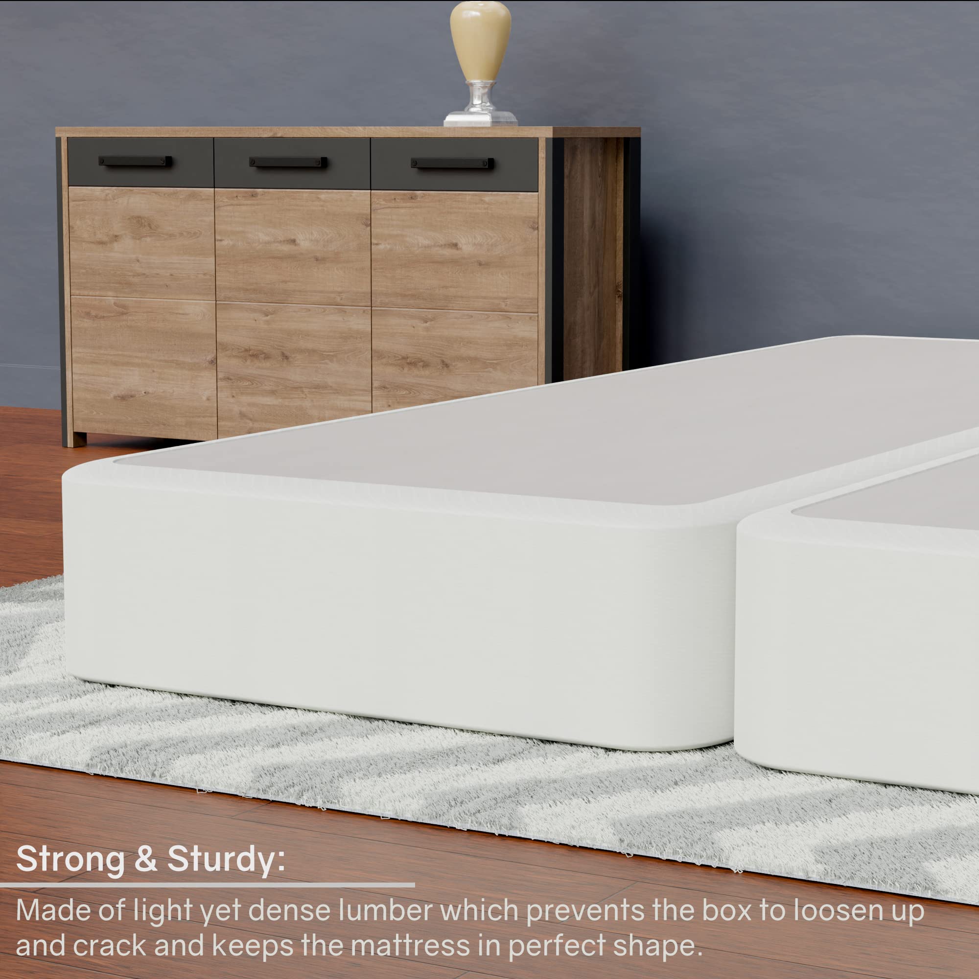 Spinal Solution 4-Inch Assembled Split Box Spring for Mattress, SensationCollection, Full Size