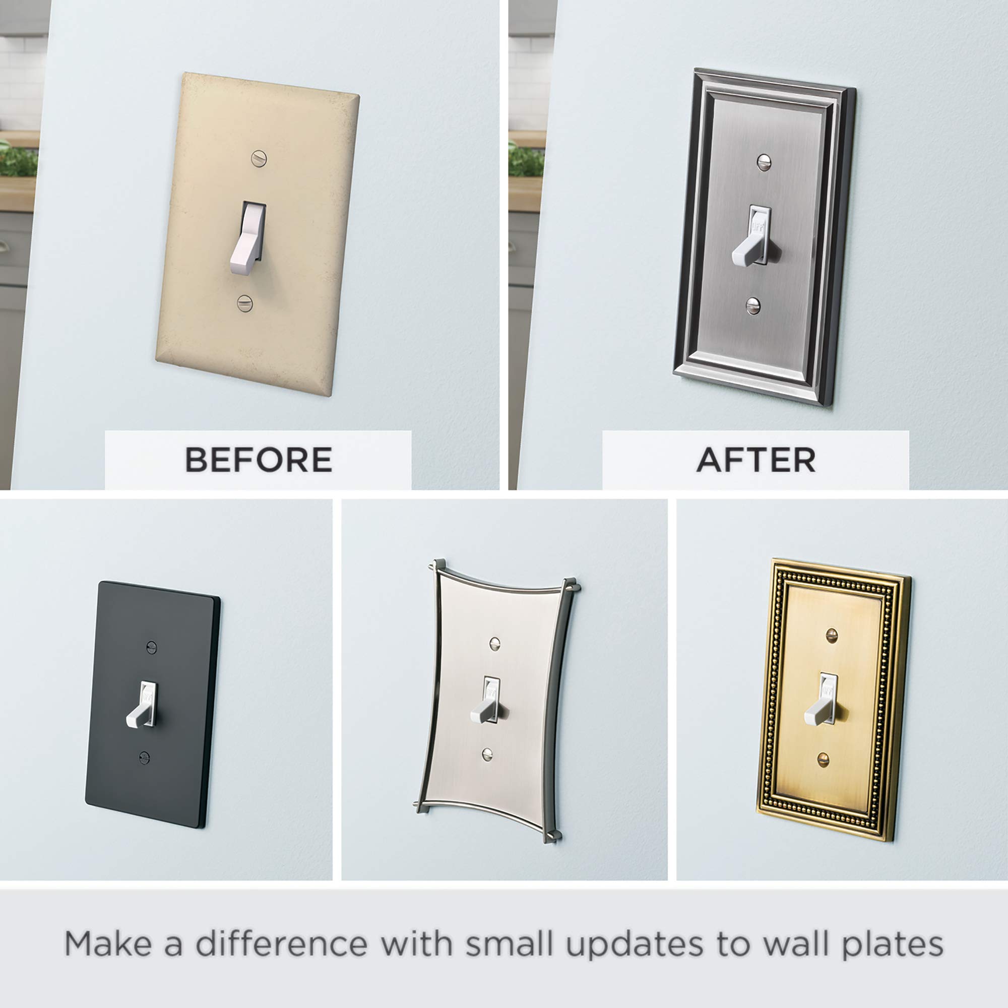 Franklin Brass W35248-PW-C Classic Architecture Double Decorator Wall Plate, Single, White