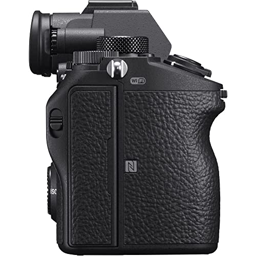 Sony a7 III Mirrorless Camera (ILCE7M3/B) + 4K Monitor + Rode VideoMic + 2 x 64GB Memory Card + Bag + 3 x NP-FZ100 Compatible Battery + Card Reader + LED Light + Corel Photo Software + More (Renewed)