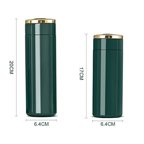 MMLLZEL Smart Thermos Bottle Temperature Display 316 Stainless Steel Vacuum Flask Waterproof Coffee Mug Keep Hot/Cold (Color : E, Size : 17x6.4cm)