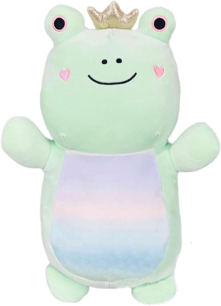 Squishmallows Official Kellytoy 10 Inch Hug Mees Squad Collectible Pillow Animal Pets (Fenra Frog),Various