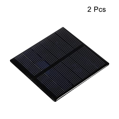 MECCANIXITY Mini Solar Panel Cell 3V 210mA 0.63W 70mm x 70mm for DIY Electric Power Project Pack of 2