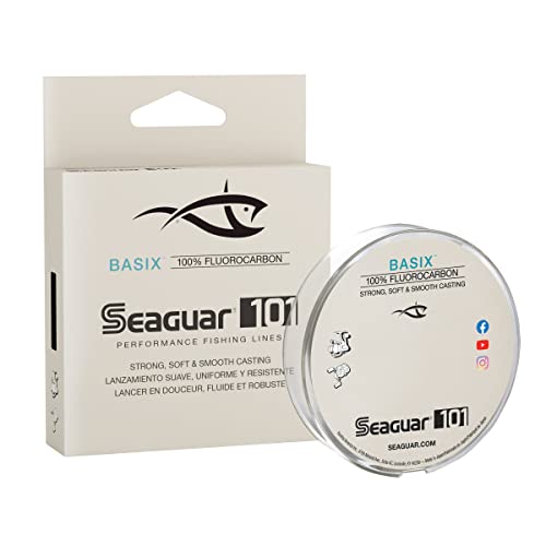 Seaguar 101 Basix 100% Fluorocarbon Fishing Line, 200Yds, 15Lbs Line/Weight, Clear - 15BSX200