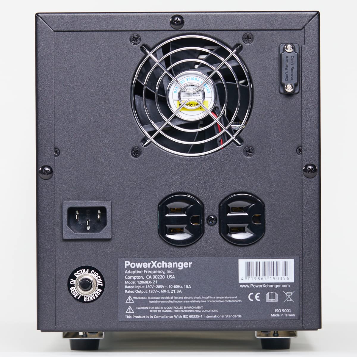Voltage & Frequency Converter & Transformer - Step-Down 220V 50Hz to 120V 60Hz - Continuous Power, Smart Protection Features, Pure Sine Wave Output β PowerXchanger