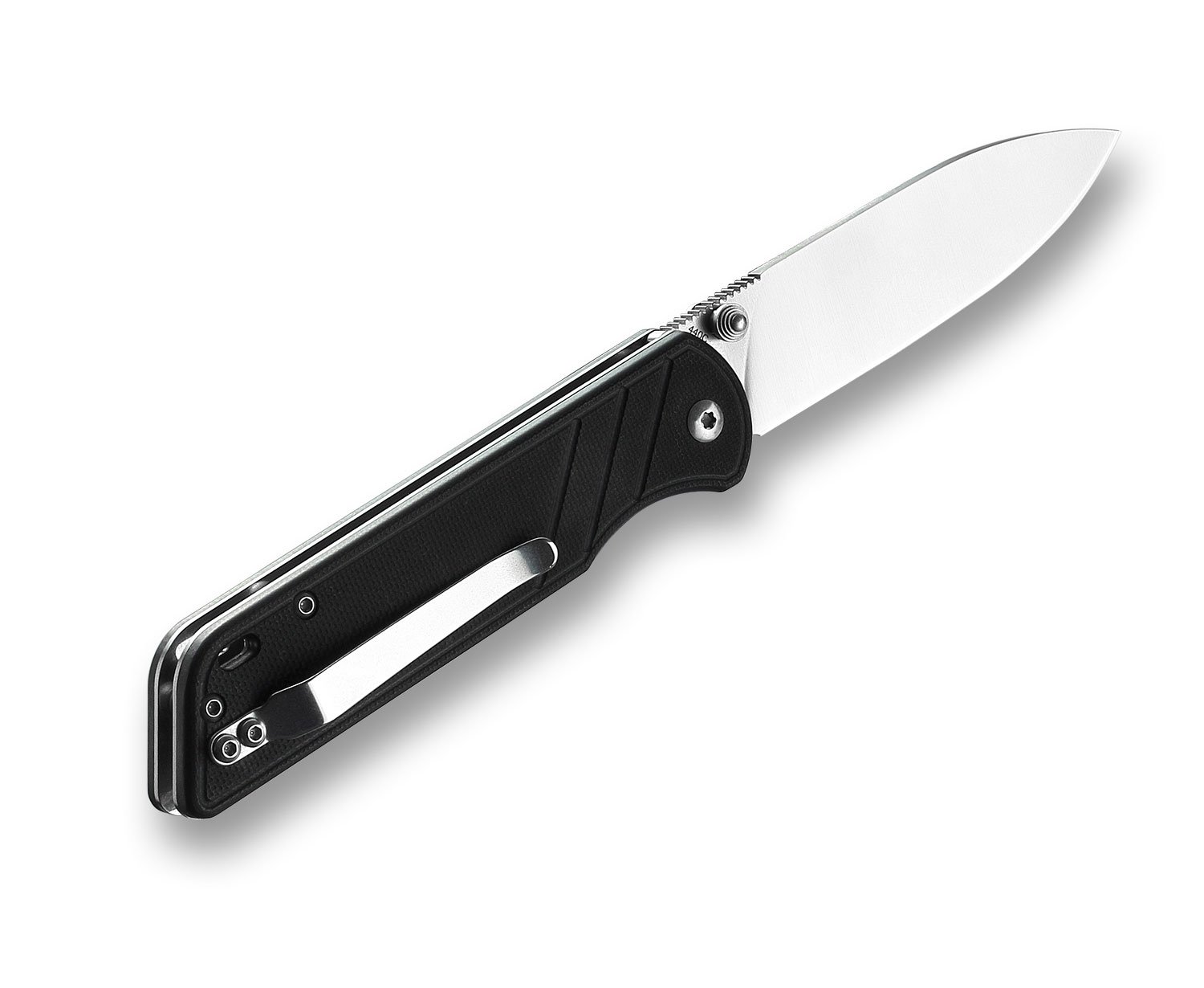 QSP EDC Folding Pocket Knfe, D2 Blade, 4" G10/Micarta handle, Left and Right Handed Thumb Stub Opening, Smooth Liner Lock with Copper Washes, QSP Parrot