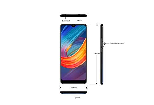 Yezz Max 2 Ultra | 2022 | 2/32GB | 13MP Camera + AI Lens | Unlocked smarpthone | 1 Year Warranty in The U.S. (Midnight Blue)
