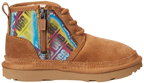 UGG Kids Neumel Chromatic Chukka Boot, Chestnut, 8 US Unisex Toddler