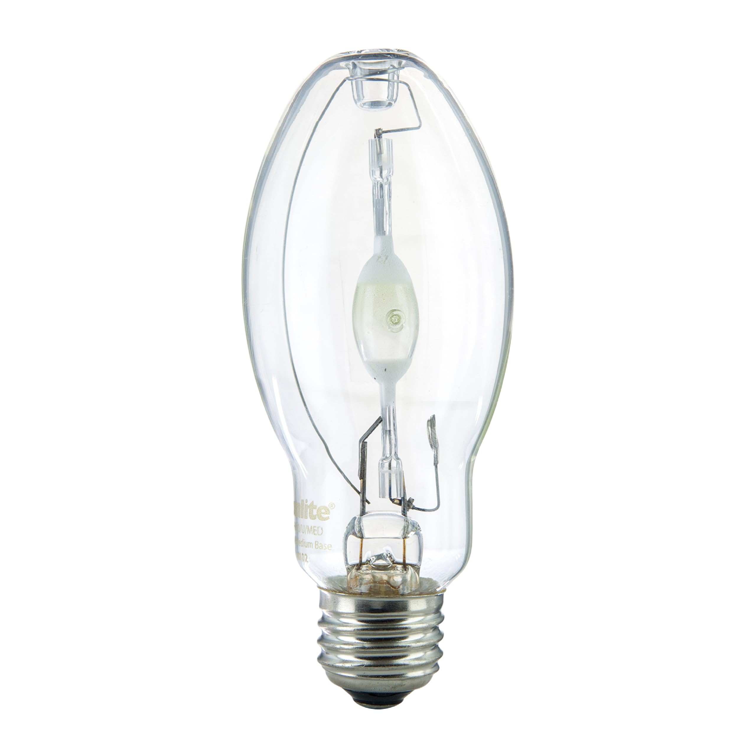 Sunlite 03650-SU MH150/U/MED M102 Metal Halide Lamp, 150 Watts, Pulse Start, Medium Base (E26), ED17, 15,000 Hours Life, 14000 Lumen, Clear Finish, 4000K