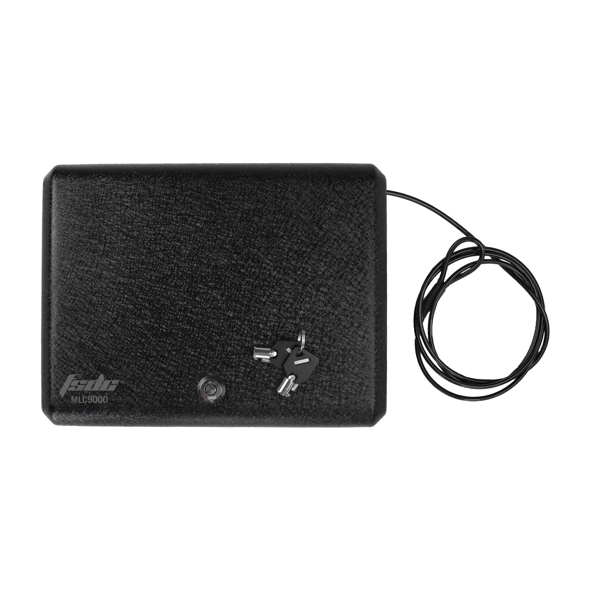 FSDC (Firearm Safety Devices) β FSDC-MLC9000 Keyed Lockable Steel Case with Security Cable β Heavy-Duty Powder Coated Steel