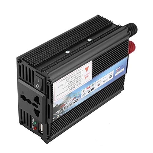 Power Inverter with Solar Panel 12 V,220V / 100V 500W Solar Inverter Converter, Solar Power Inverter for Household,Outdoors,Road Trips,etc(220V)