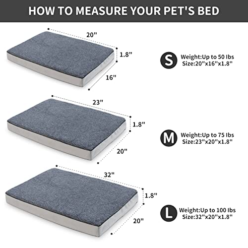 Outdoor Heated Pet Bed,Orthopedic Foam Heating Pet Bed for Small, Medium, Large and Dogs/Cats - Auto Temperature Control Outdoor Heated Cat Pad- with Removable Washable Cover - Water-Resistant Pet Mat