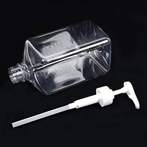 LIZEALUCKY Squeeze Bottle 1600ml Simple Pressure Pump Bottle Empty Syrup Tomato Sauce Condiment Container Reusable Squeeze Bottle