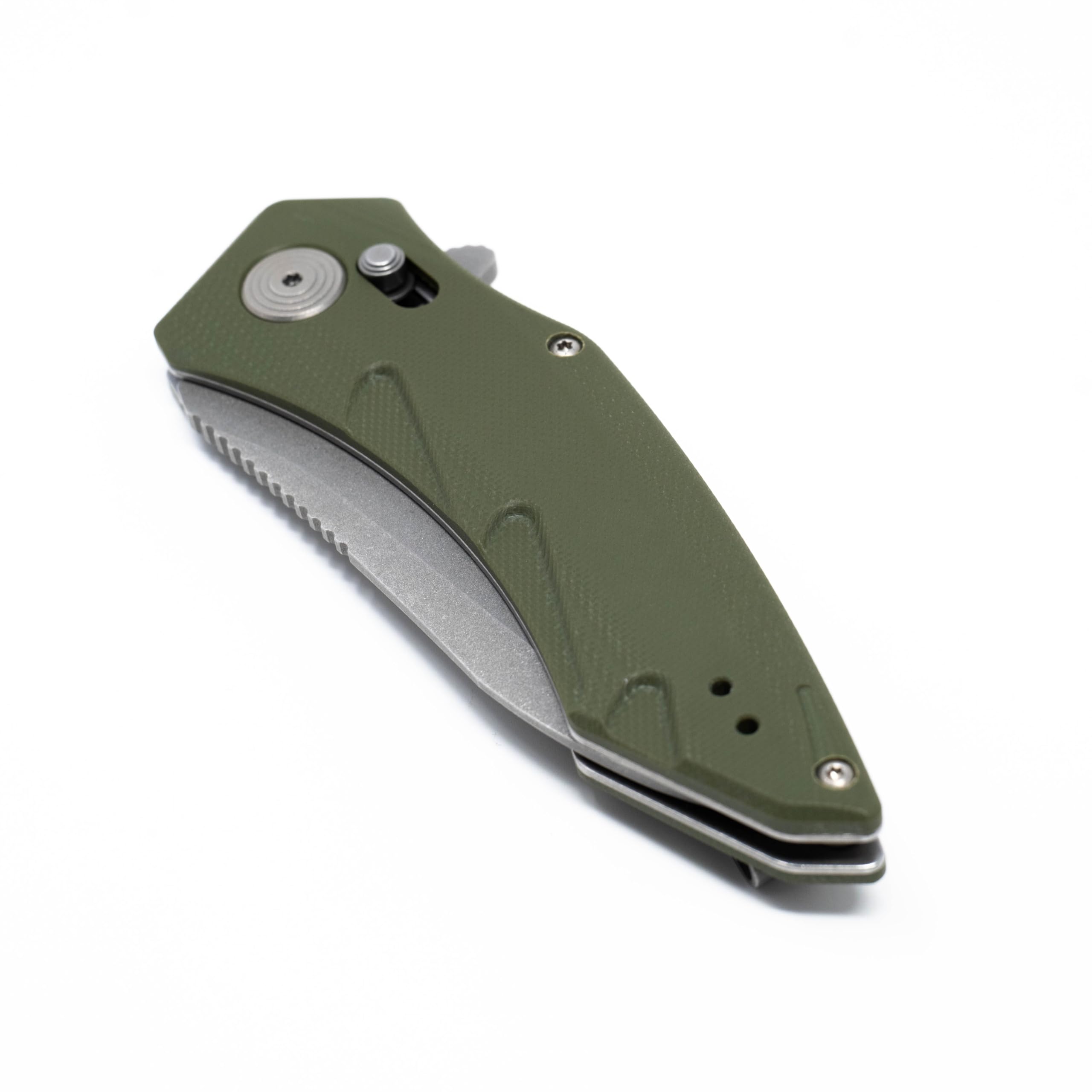 REVO Storm 3.25" VG10 Stainless Steel Blade with G10 Scale Handle, Crossbar Lock Knife, Heavy Duty Blade with Easy Open Flipper Tab, Reversible Pocket Clip EDC Knife (Black, Drop Point)