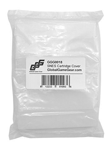 GGG0018 Video Game Cartridge Dust Cover 6 Pack: for Super Nintendo Games (SNES Protector Sleeve Cover or Case)