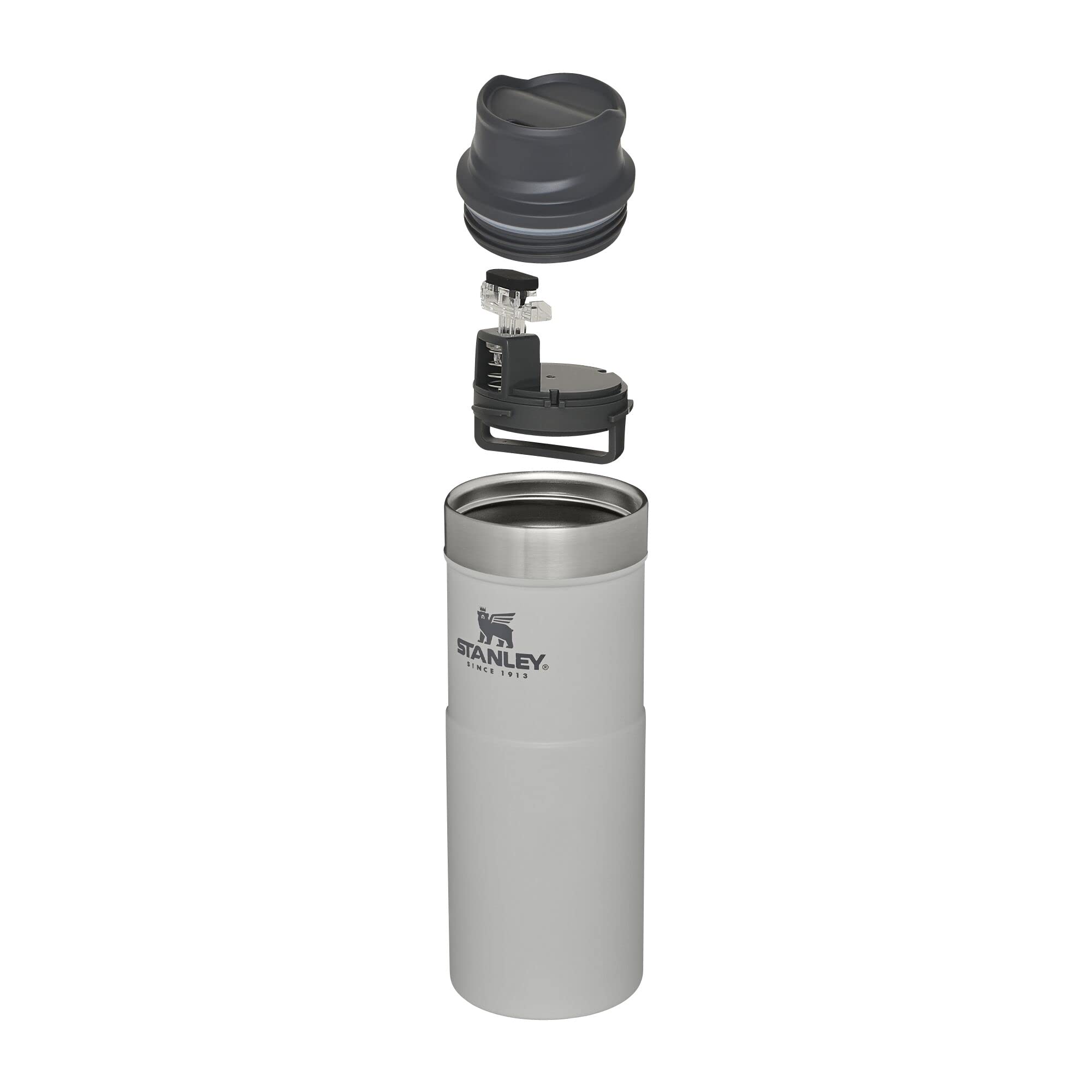 Stanley Classic Trigger Action Travel Mug – Leak Proof + Packable Hot & Cold Thermos – Double Wall Vacuum Insulated Tumbler for Coffee, Tea & Drinks – BPA Free Stainless-Steel Travel Cup, 16 Oz, Navy