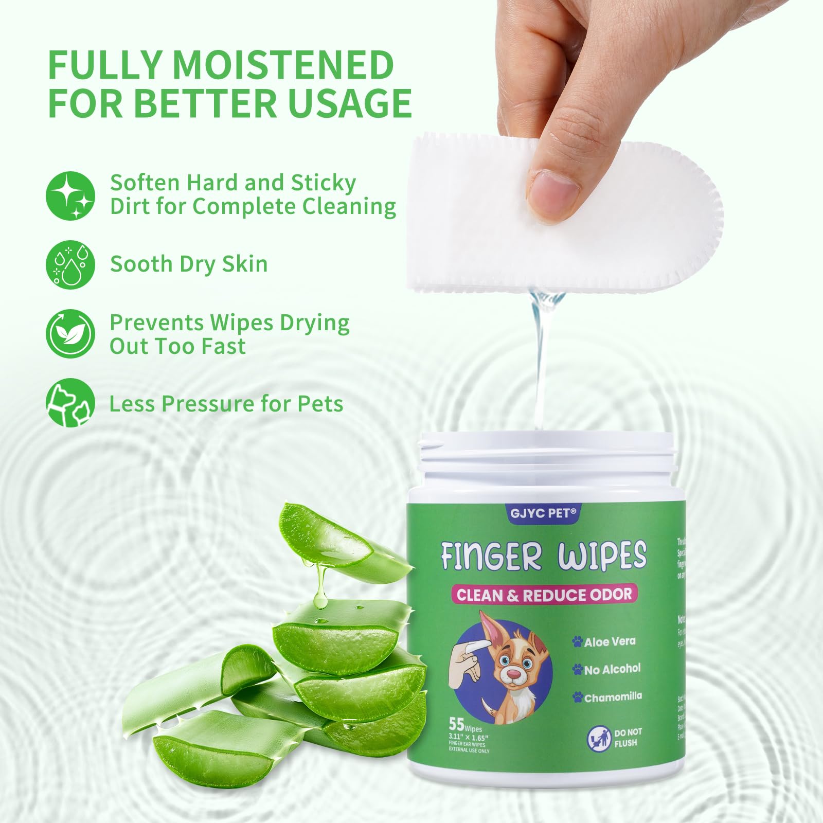 Pet Care Bundle, Tear Stain Remover and Finger Wipes β Gentle, Safe, and Convenient Eye and Ear Cleaning for All Breeds and Ages
