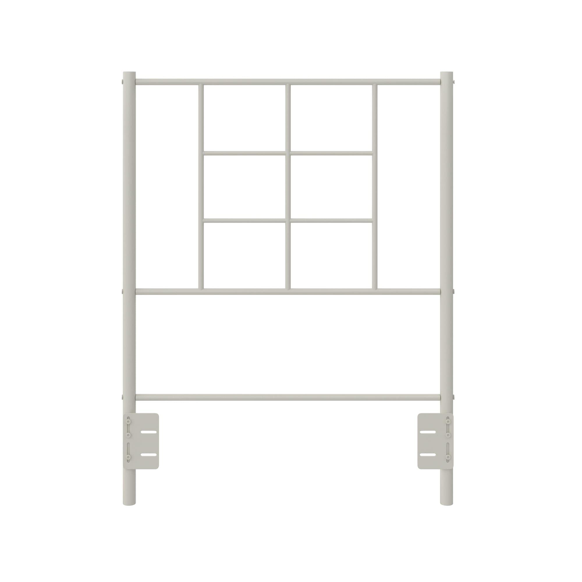 REALROOMS Praxis Metal Headboard, Full/Queen, Black