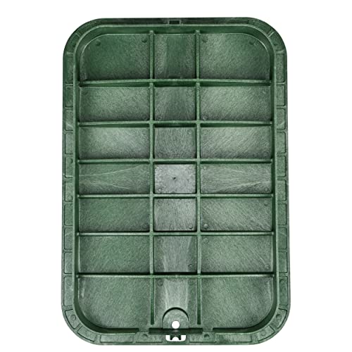 NDS 117BC 13 20 Valve Box Overlapping Cover-ICV, Jumbo, 13 x 20-Inch, Black/Green
