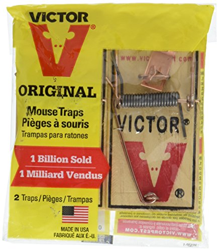 Woodstream Victor Wooden Mouse Pedal Trap Kills Rats House Mice Non Toxic 2 Count