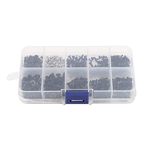 Ranen 500Pcs M2 M2.5 KM Screw Flat Head Screws Laptop Notebook Screws Set Kit for Computer Small Screw