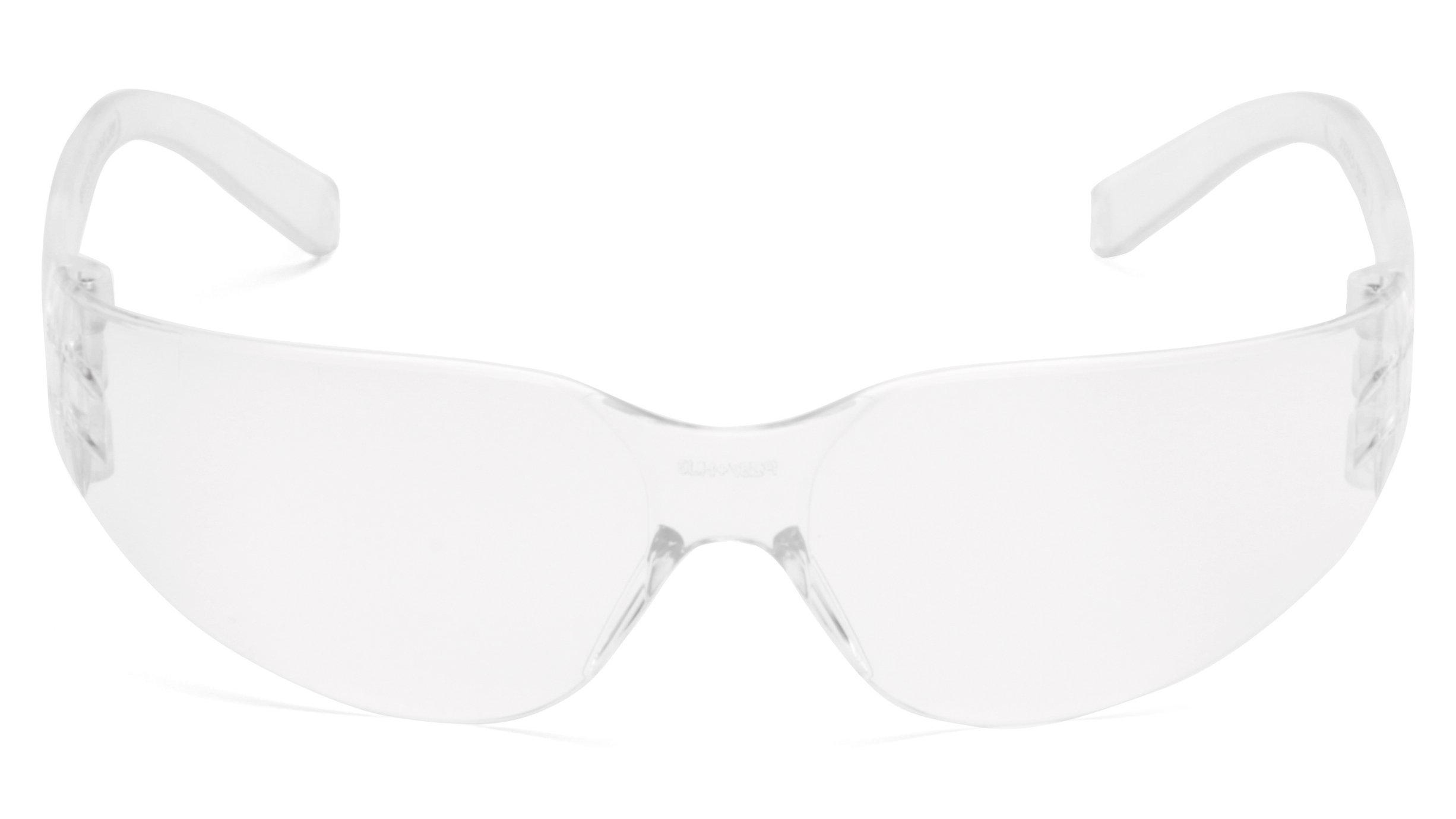 Pyramex Safety Mini Intruder Safety Eyewear, Clear Frame / Clear-Hardcoated Anti-Fog Lens