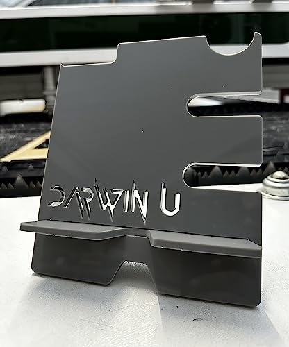 Multi-purpose Desktop Stand For Phone, Watch, & Keys, Handcrafted With Premium Acrylic, Laser-Cut, Compact 8x7", Phone & Watch Charging Station, Gift Versatile Desk Organiser, Easy Assembling