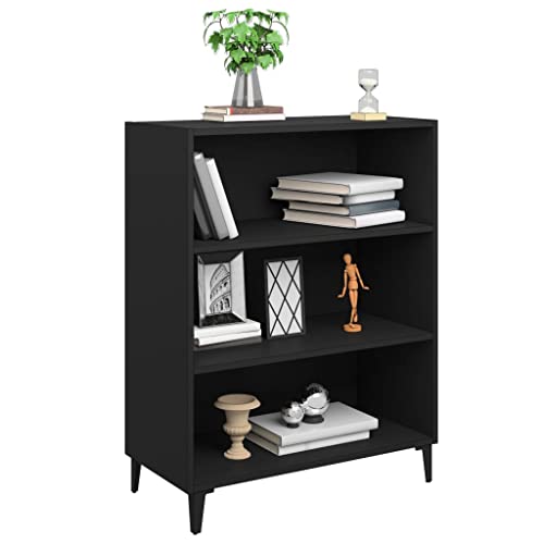 MBFLUUML Wine Cabinet Shoe Cabinet Sideboard Black 27.4"x12.8"x35.4" Engineered Wood for Dining Room, Living Room, Bedroom
