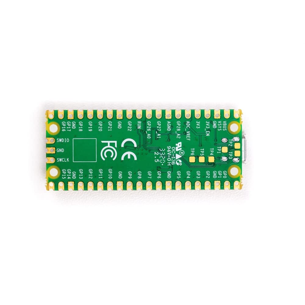 Raspberry Pi Pico Microcontroller Development Board RP2040 with Pin Header (2Pack)
