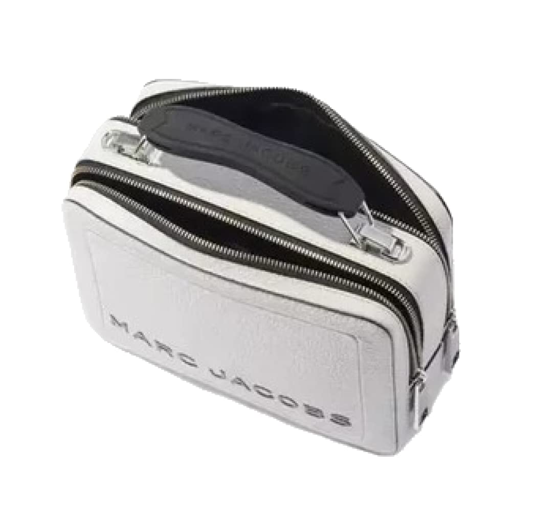 Marc Jacobs H137L01FA21 Swedish Grey With Silver Tone Hardware The Textured Box Bag 23 Women's Crossbody Bag