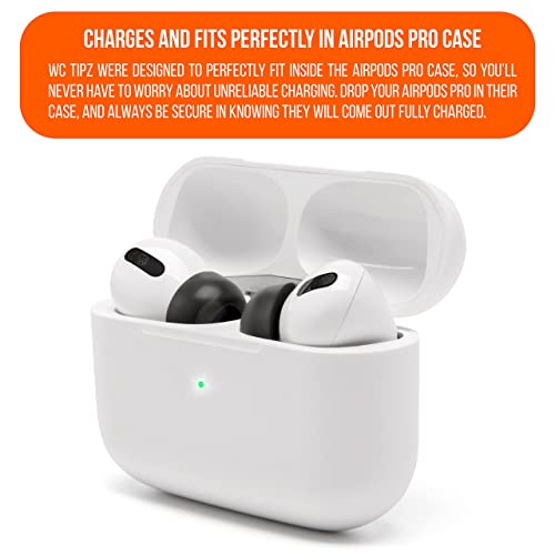 WC HookZ + WC TipZ - Over Ear Hooks and Memory Foam Tips Combo for Airpods Pro by Wicked Cushions | White & Black