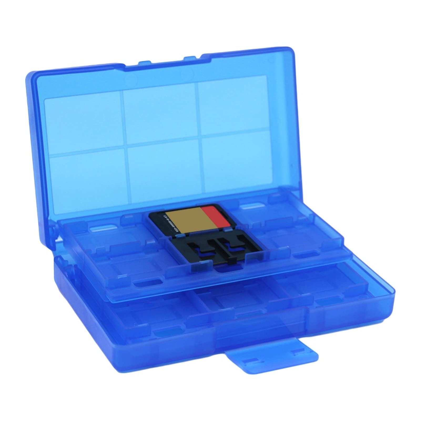 giveyoulucky24 in1 Game Cassette Storage Box Container Card Case for Nintendo Console Switch - Black