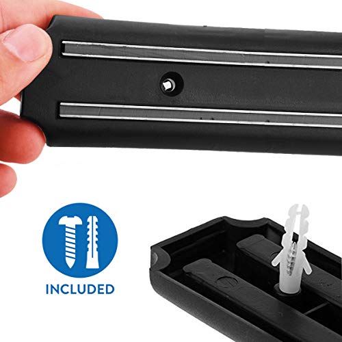 Magnetic Knife Strip Holder Rack Tool Bar Magnet 15 Inch Multipurpose Magnetic Knife Rack Strong Powerful Kitchen Storage Display Organizer Easy Install Secure Laundry Garage Workshop Shed