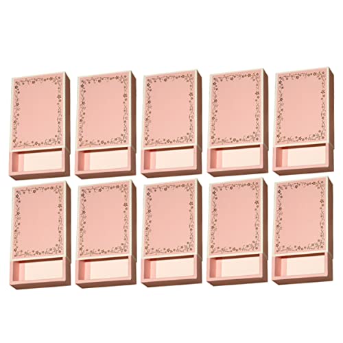 ULTECHNOVO 10pcs Packing Boxes Cake Box Food Container Cupcake Boxes Collapsible Food Container Boxes for Cookies Packaging Wedding Favor Box Cup Cake Boxes Biscuits Box Baking Supplies Mini