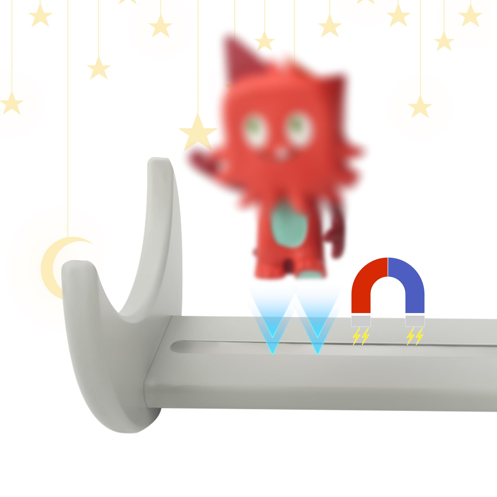 Taladad for Tonie Shelf,Tonies Storage for Creative Tonies Magnetic Wall Shelf for Tonie Figures,Wooden Hanging Shelf for Kids