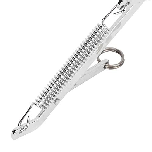 Qiilu Seafood Grabbing Tools Crabs Grabber Stainless Steel 2 Pcs Seafood Grabber Stainless Steel Grabbing Tools for Catching Crabs Pike Predatory Fish (Single Hook)